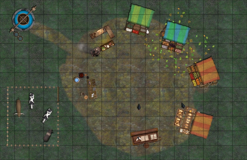 Frontier Market A Battle Map for TTRPG/VTT, 1 Floor. - Etsy Australia
