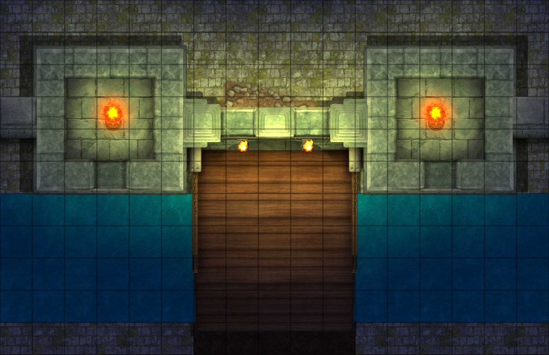 Keep Gatehouse (A) Battle Map for TTRPG/VTT, (1 Floor). - Etsy