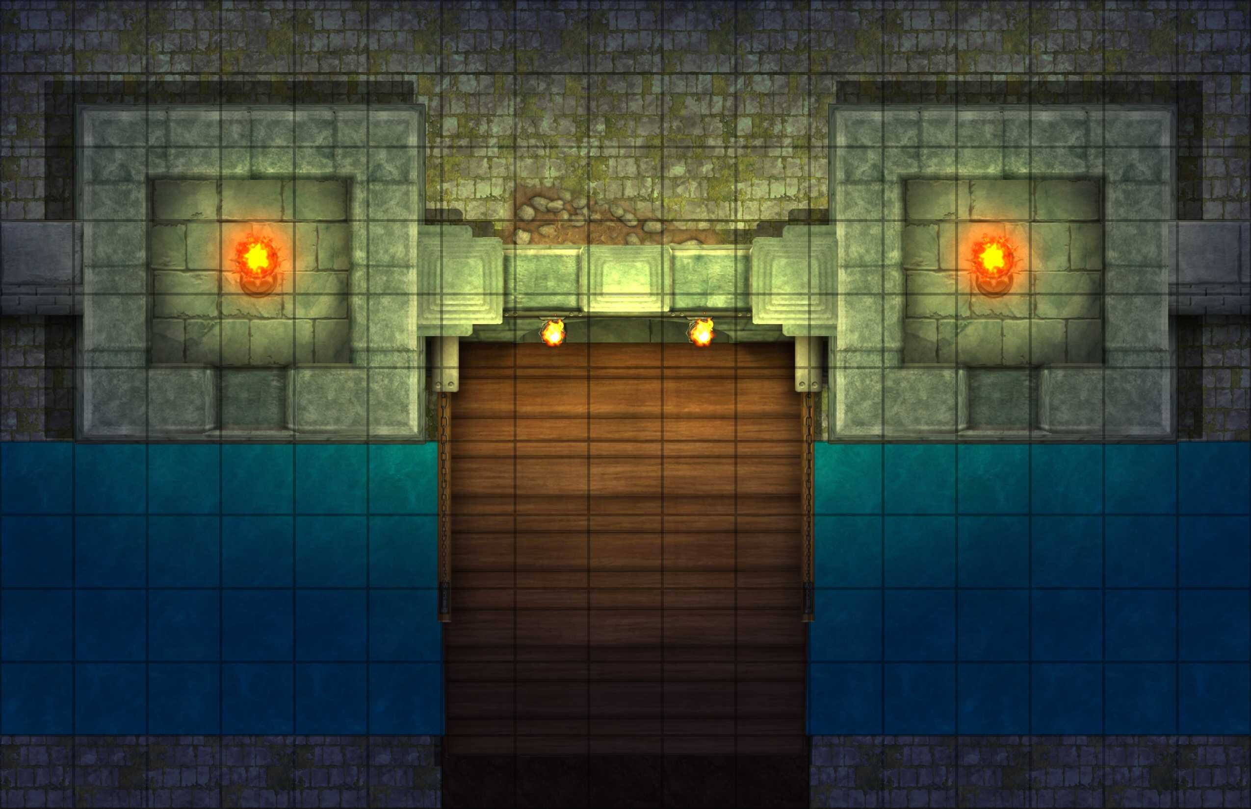 Keep Gatehouse (A) Battle Map for TTRPG/VTT, (1 Floor). - Etsy