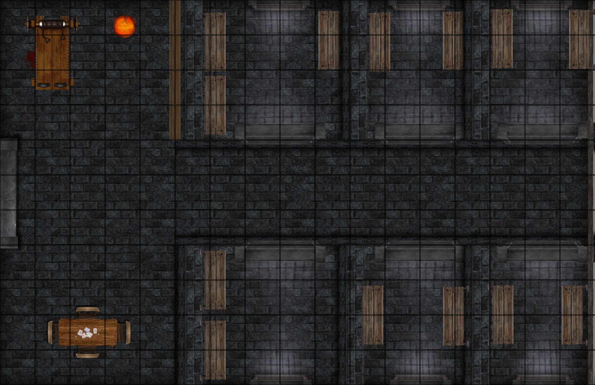 Castle Dungeon (A) Battle Map for TTRPG/VTT, (1 Floor). - Etsy