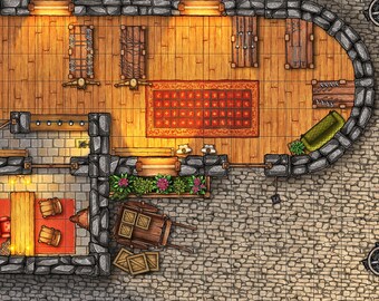 Frontier Barn A Battle Map for TTRPG/VTT 1 Floor and - Etsy