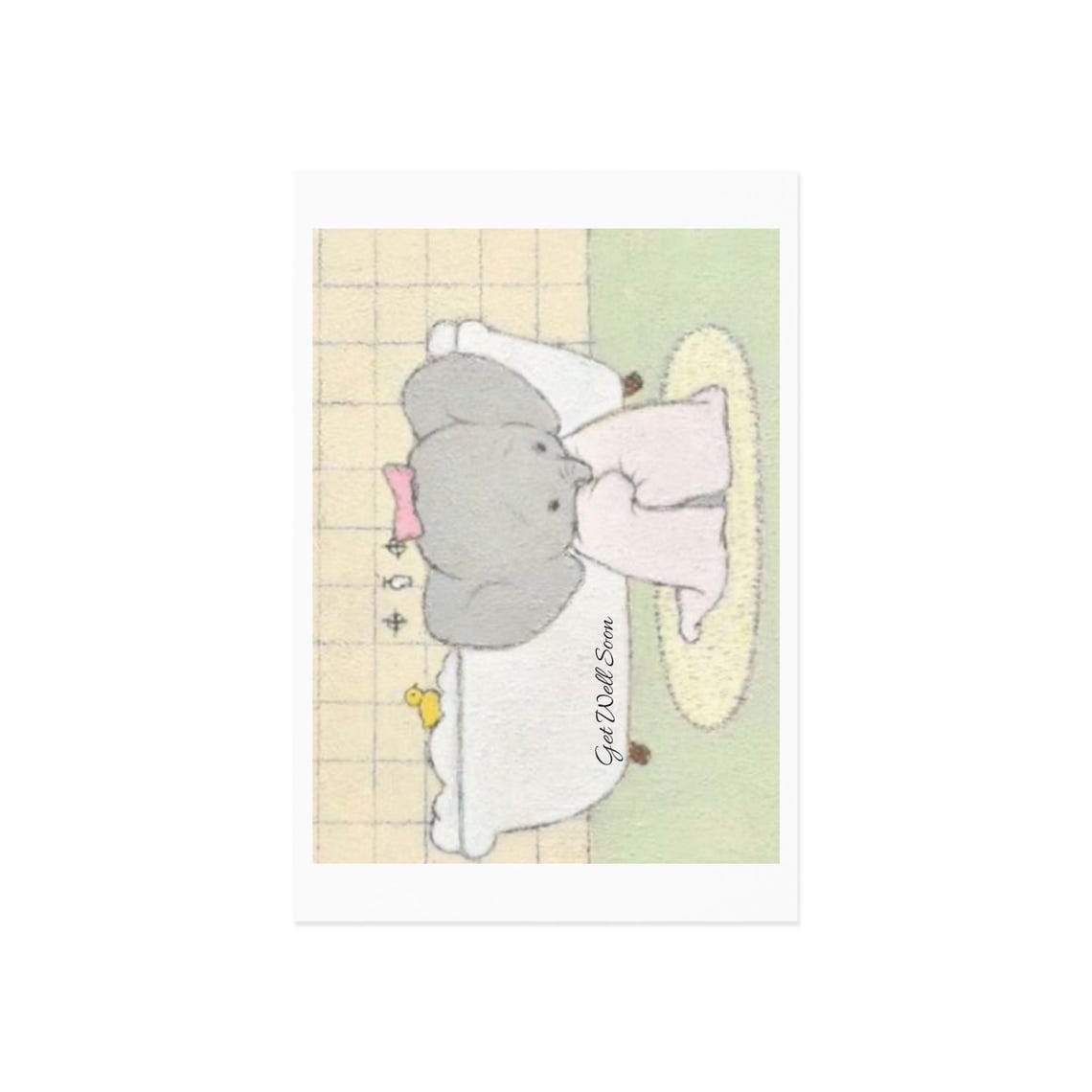 Cute Get Well Card, Feel Better Card, Sick Card, Well Wishes Card ...