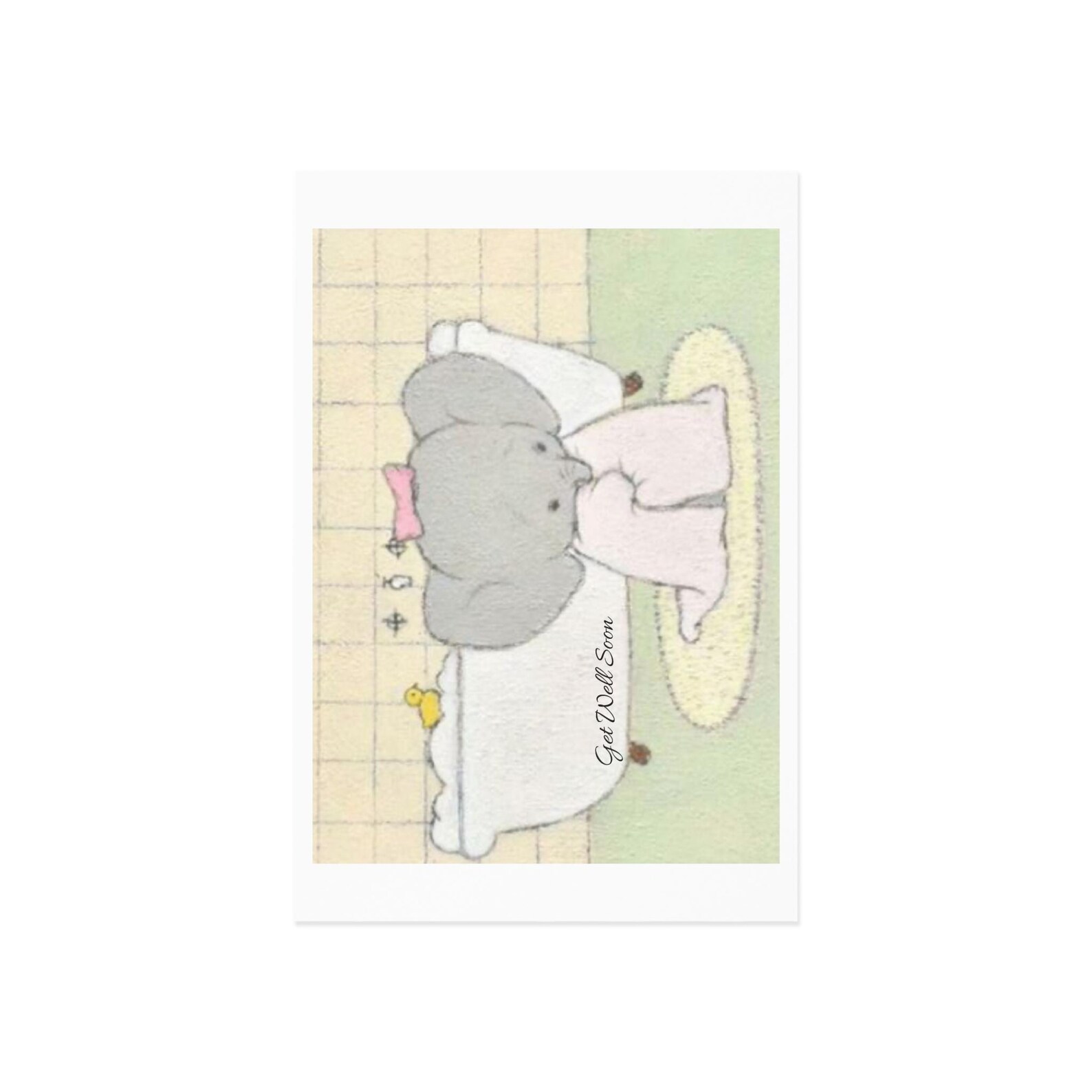 Cute Get Well Card, Feel Better Card, Sick Card, Well Wishes Card ...