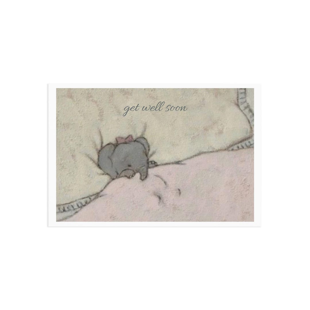 Get Well Soon Card, Sick Card, Well Wishes, Speedy Recovery Card With ...
