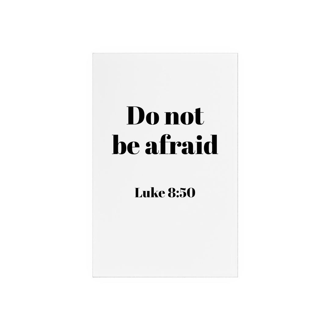 Black Writing, Do Not Be Afraid Sign Luke 8:50 - Etsy