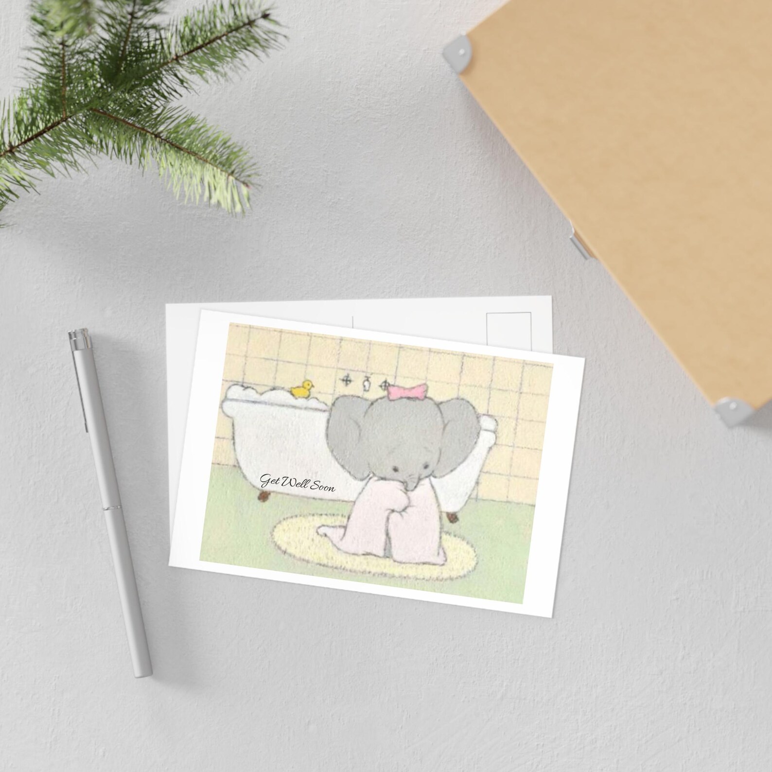 Cute Get Well Card, Feel Better Card, Sick Card, Well Wishes Card ...