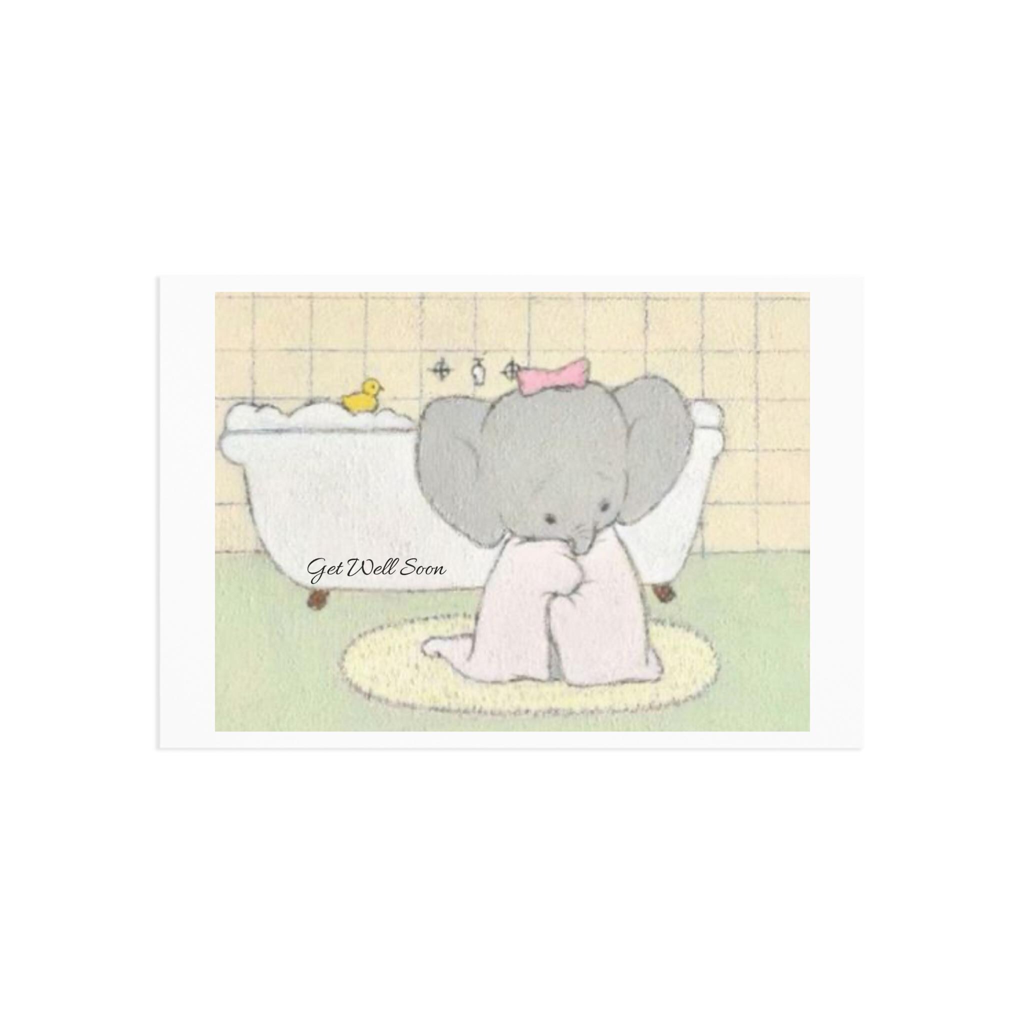 Cute Get Well Card, Feel Better Card, Sick Card, Well Wishes Card ...
