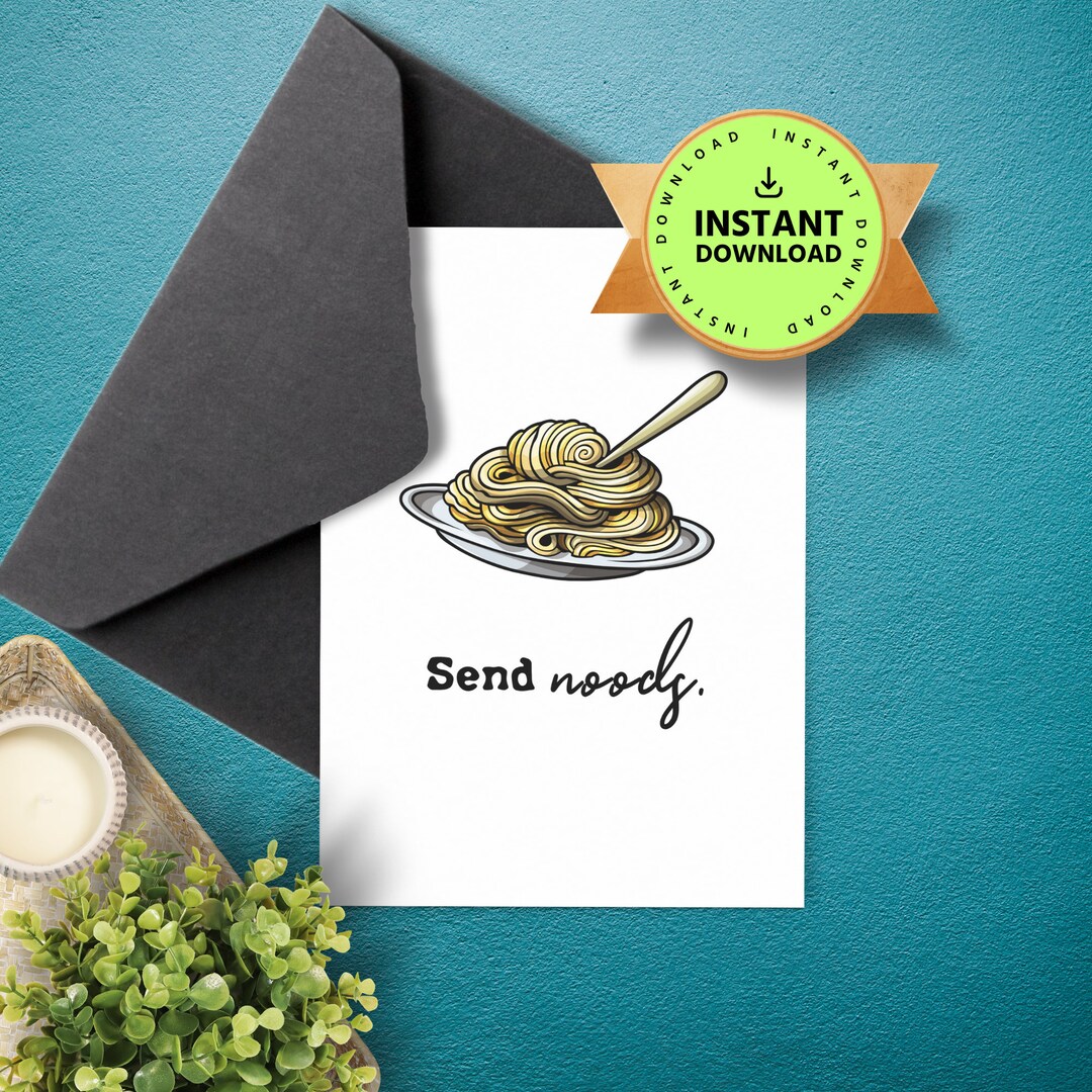 Send Noods Funny, Dirty Card Instant Download Witty, Punny Love Card ...