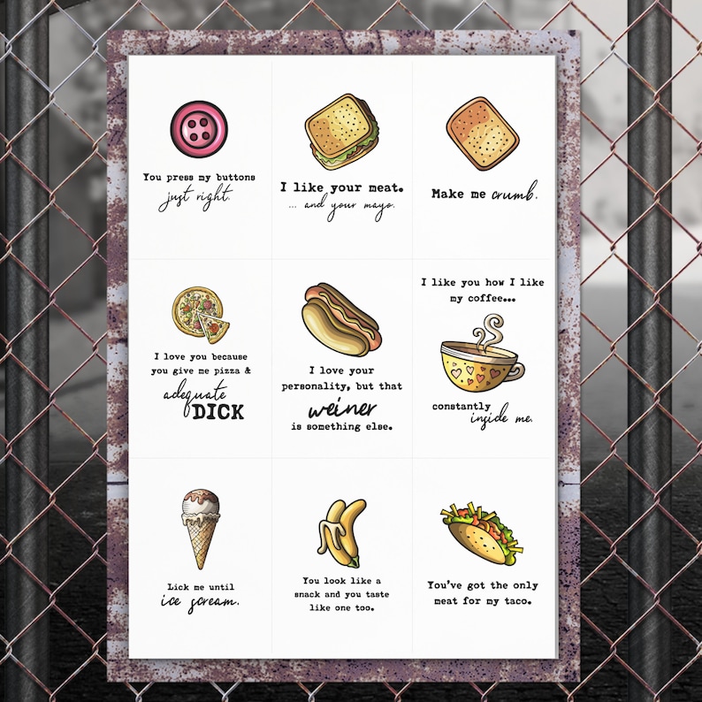 Naughty Printable Love Note - Spicy Puns | Naughty Lunchbox Notes ...