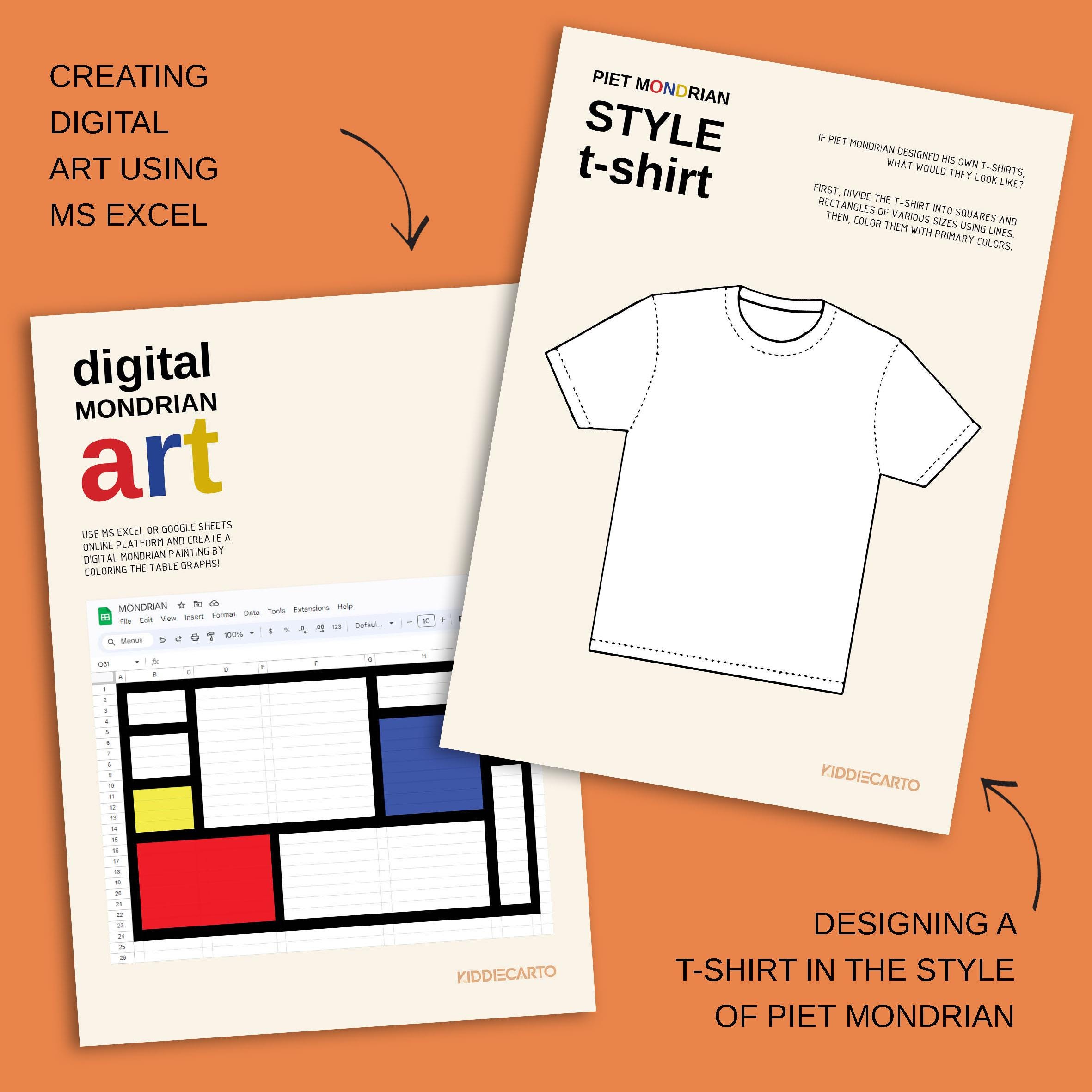 Piet Mondrian Art Project for Kids – Digital Download | Color Theory ...