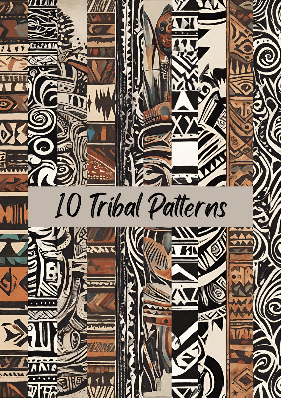 Tribal Art A4 Sheets Digital Printables for Journaling Scrapbooking ...