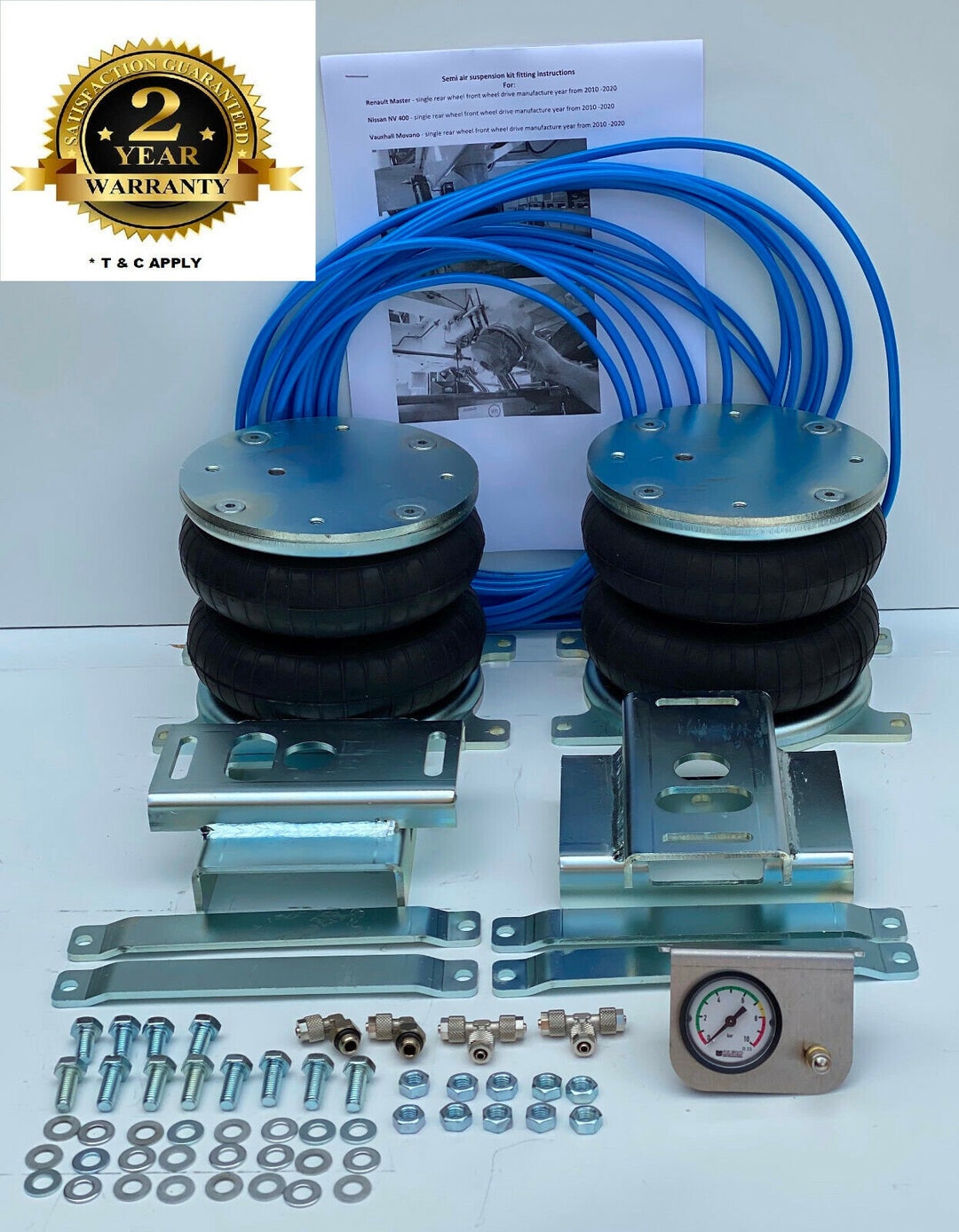 Air Suspension Kit Renault Master FWD 2010-2020 Recovery Luton Flatbed ...