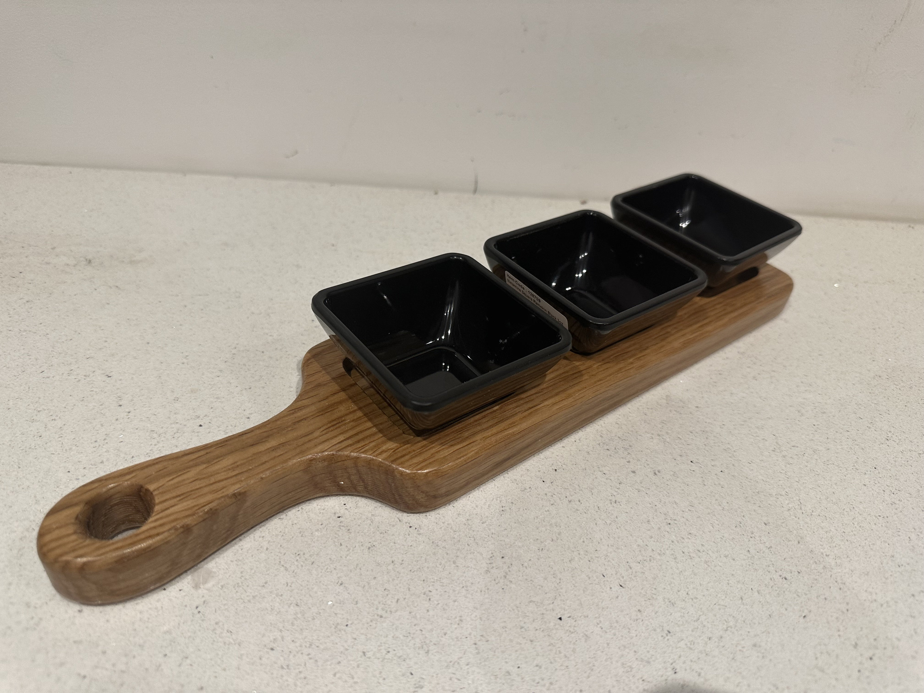 Solid Oak Ramekin Board | Bespoke Natural Oak Ramekin Pot Board ...