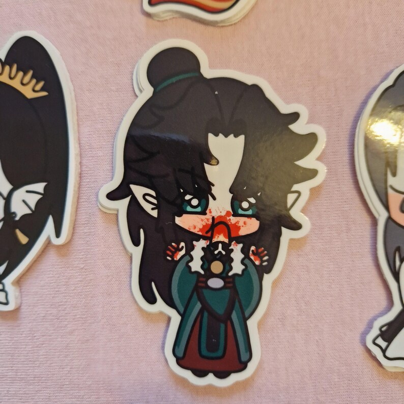 Tgcf/heaven Official's Blessing Chibi Diecut Stickers - Etsy
