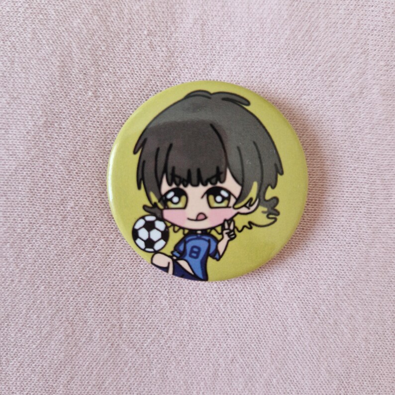 Blue Lock Chibi Button Badges - Etsy