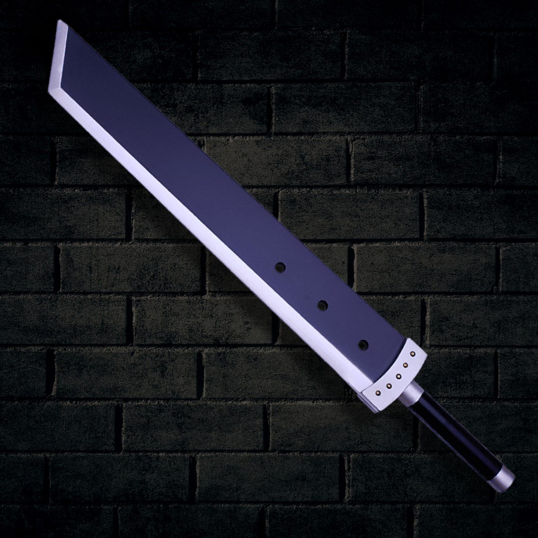 Buster Sword Full Metal Replica, Master Sword, Free Leather Sheath ...