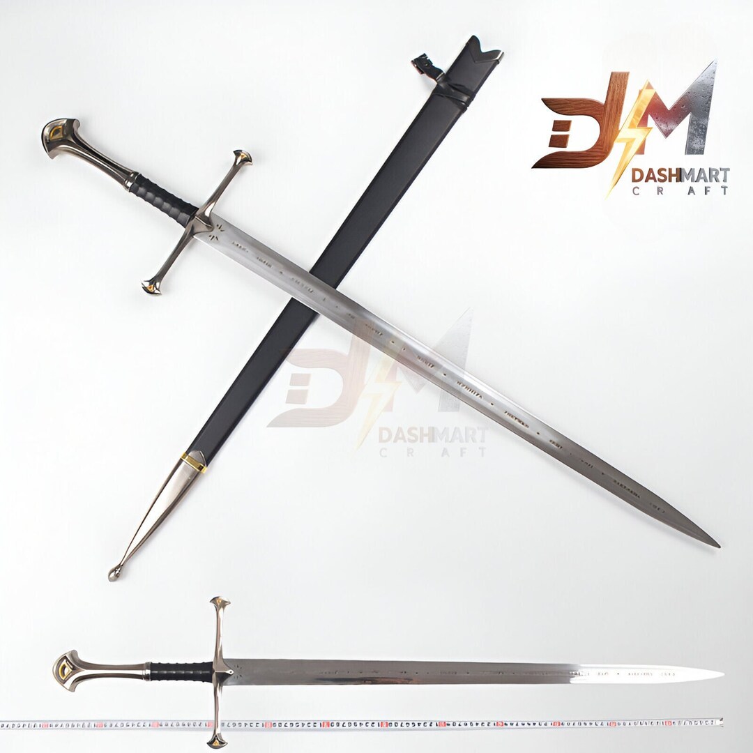 ANDURIL Sword of Strider, Custom Engraved Sword, LOTR Sword, Lord of ...
