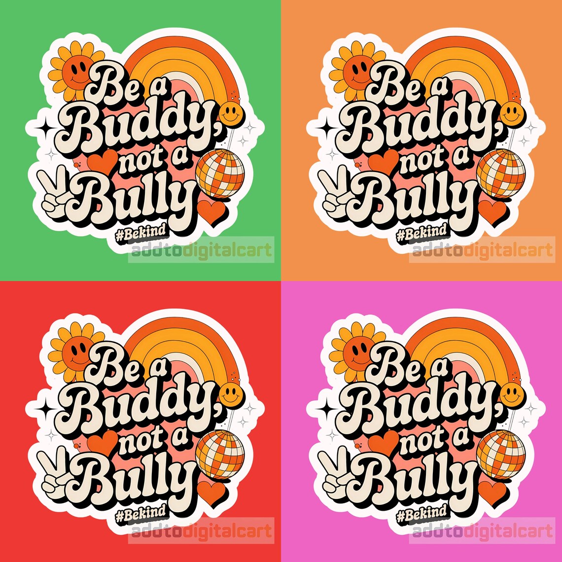 Be a Buddy Not a Bully Orange Unity Day Png, Anti-bullying Awareness ...