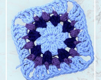 Springbok Granny Square Crochet Pattern - Etsy