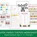 Super Mario Themed, Super Mario Learning Worksheets for Kids, Preschool ...