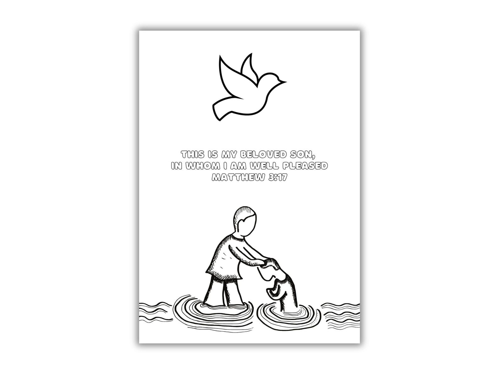 Baptism of the Lord Activity Sheets: Bible Story Worksheets (digital ...