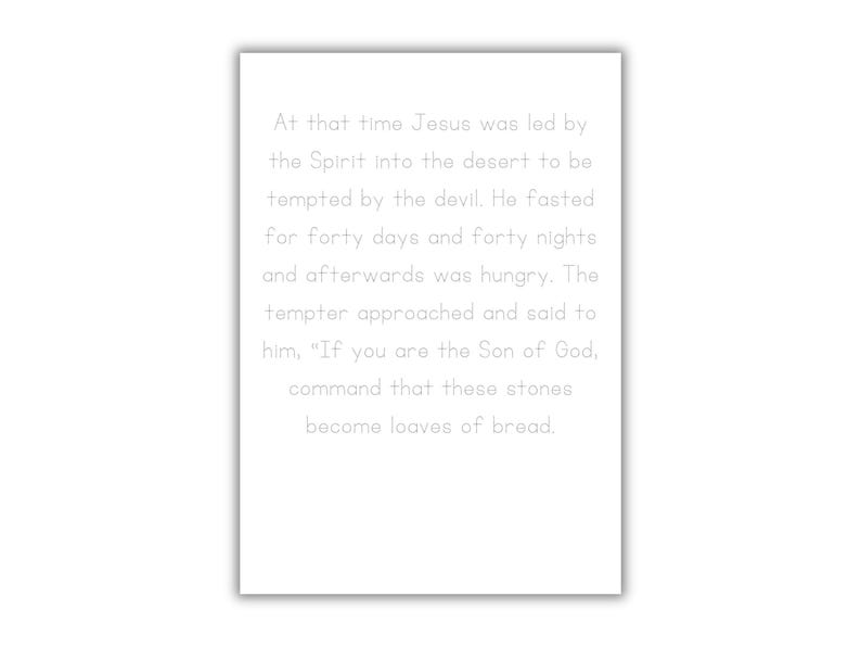 Temptation of Christ, Lent, Bible Stories, Homeschool, Childrens ...
