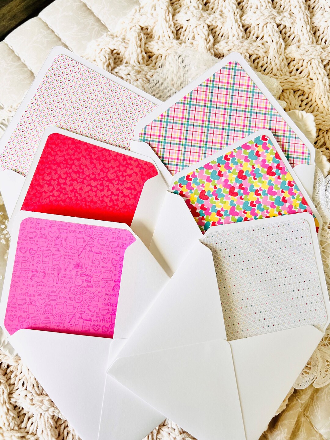 Handmade Lined Envelopes, Envelopes for Cards, Envelopes for Gift Cards ...