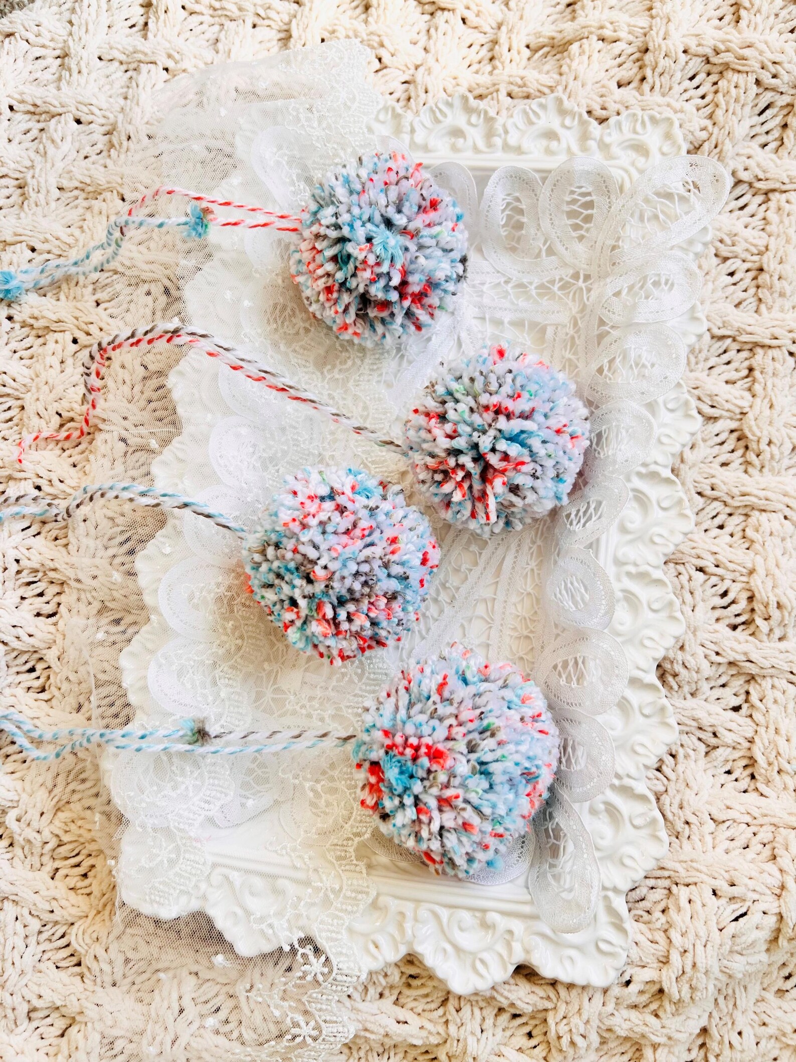 Pom Poms, Yarn Pom Poms, Backpack Pom Poms, Crafty Pom Poms ...