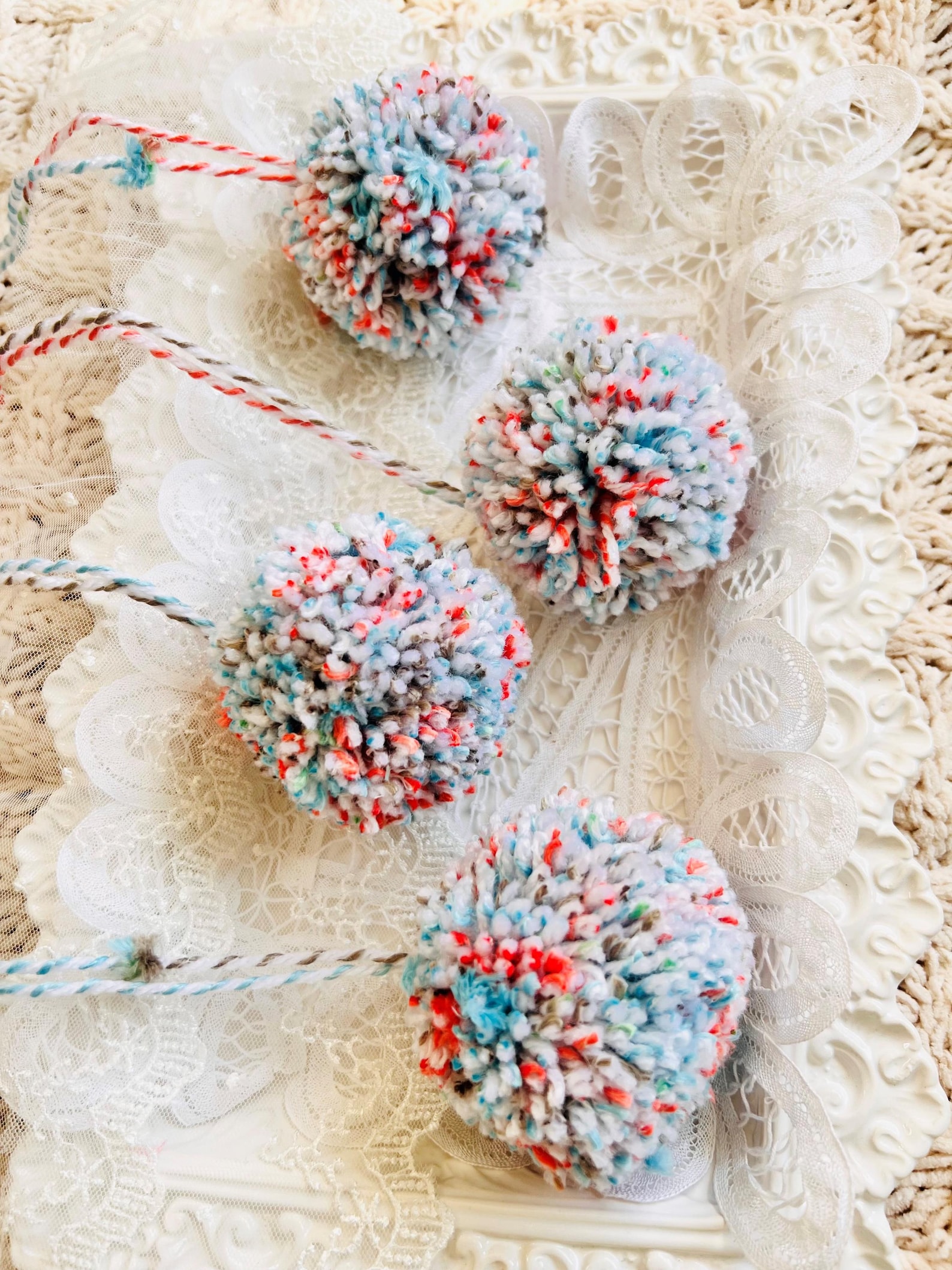 Pom Poms, Yarn Pom Poms, Backpack Pom Poms, Crafty Pom Poms ...