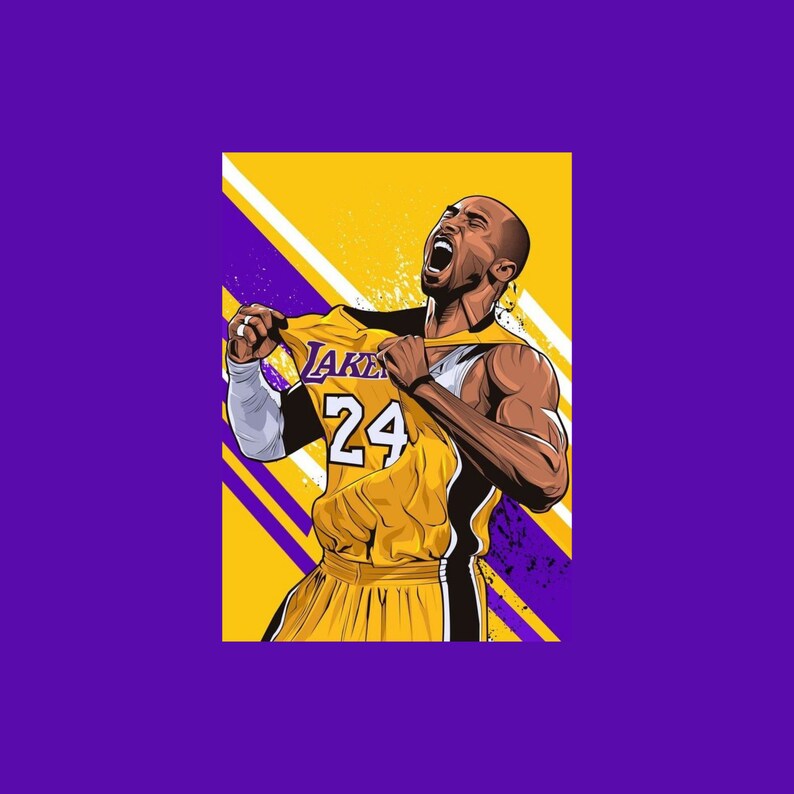 Kobe Bryant SVG Kobe Bryant PNG Basketball Clipart - Etsy