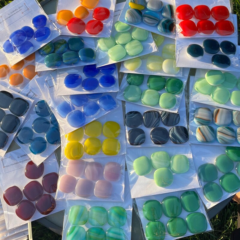 Fused Glass Magnets - Etsy