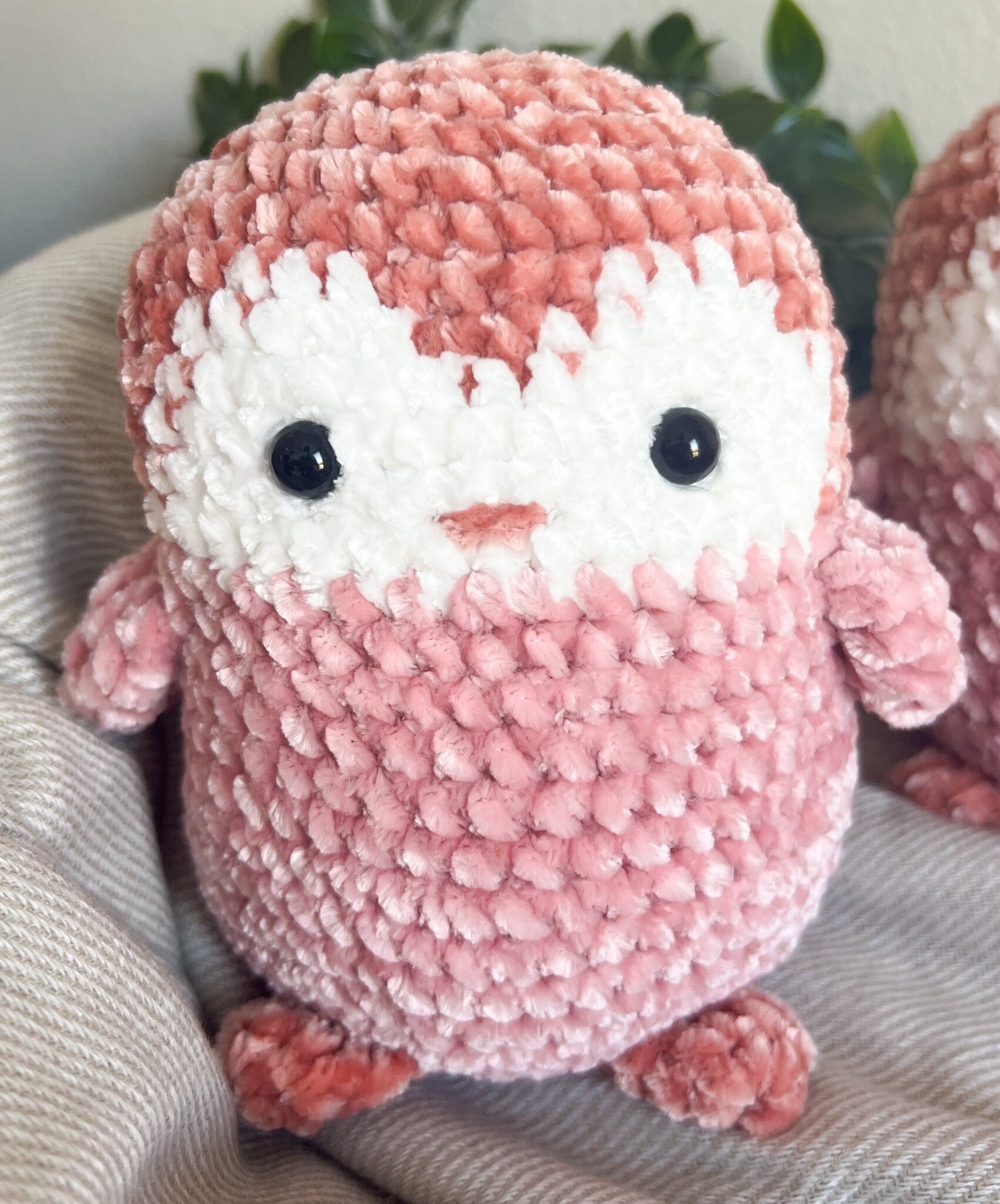Pink Penguin Plushie Handmade Amigurumi Crochet - Etsy