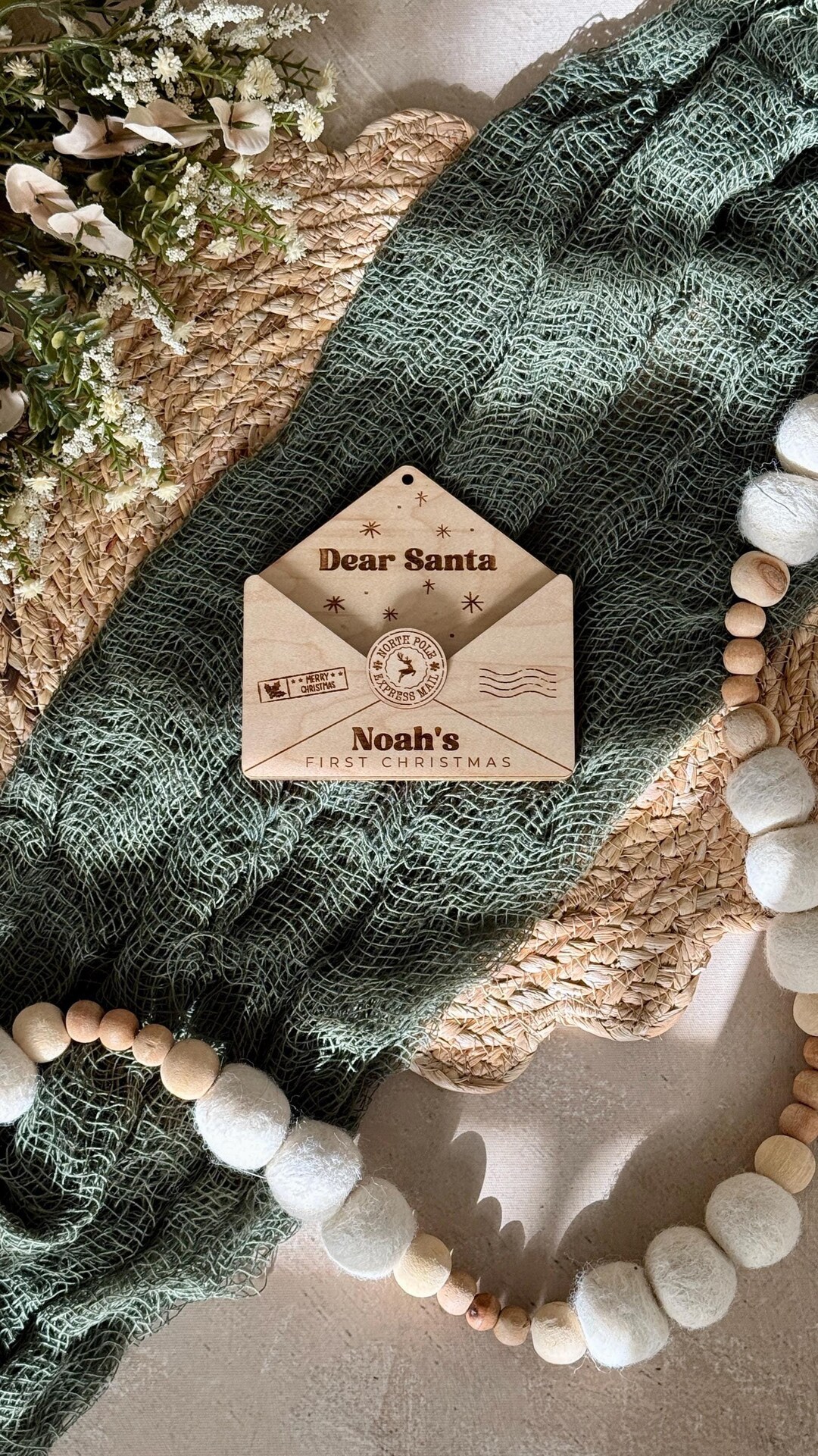 Christmas Ornament | Custom Engraved | Letter to Santa | Kid Christmas ...