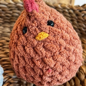 Chickens | Handmade Amigurumi Crochet Plushie | Chunky Chicken Plushie ...