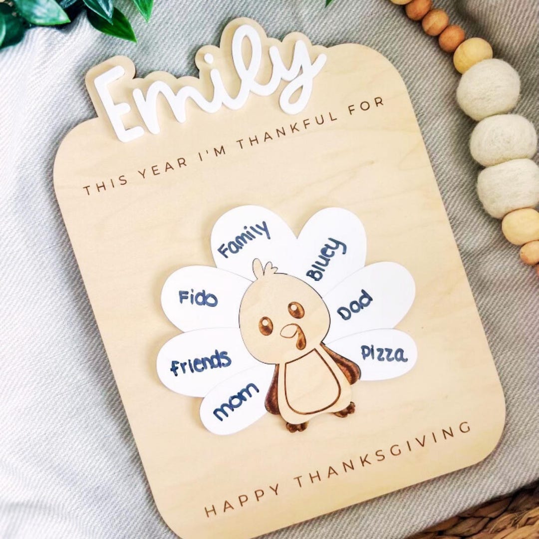 Thanksgiving What I'm Grateful for Art Sign | Dry Erase Board ...