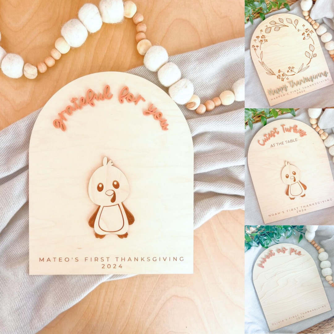 Thanksgiving Footprint or Handprint Art Sign | Cutest Turkey | Grateful ...