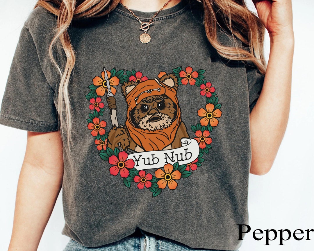 Ewok Yub Nub Heart Valentine Comfort Colors Shirt, Disney Star Wars ...