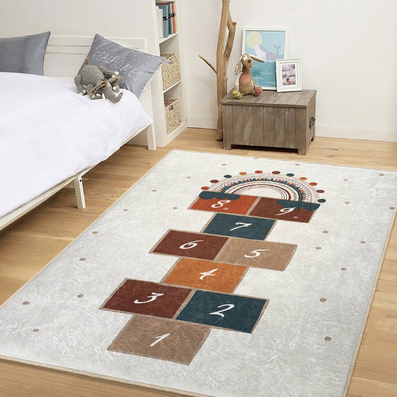Hopscotch Game Carpetnumber Learning Rugkid's Activity ...