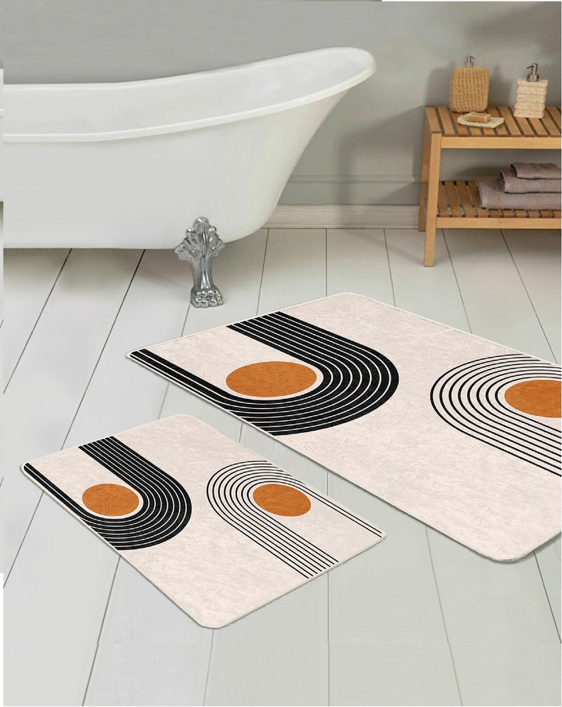 Striped Bathroom Matset of Onedraw Matskitchen Non-slip Carpetdoor Way ...