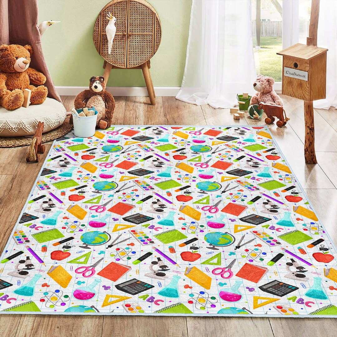 Educational Rectangle Rugback to School Carpetmathematical Tools ...