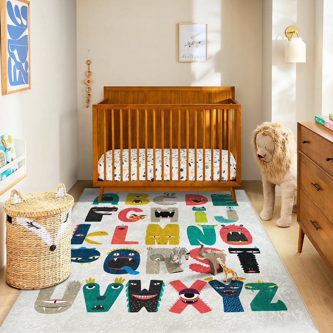 Alphabet Learning Rugeducational Rugschildren's Language Development ...