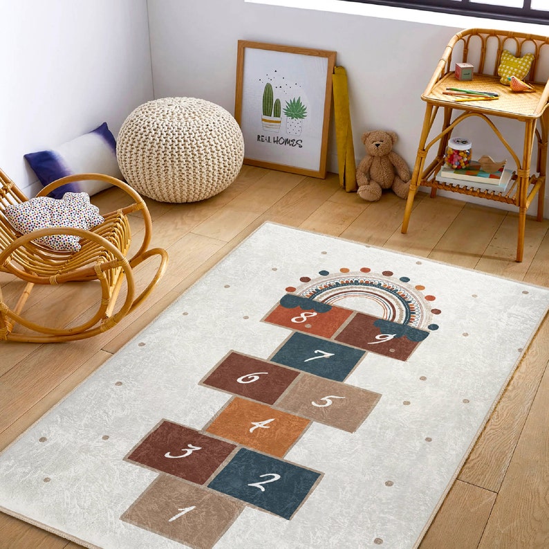 Hopscotch Game Carpetnumber Learning Rugkid's Activity ...
