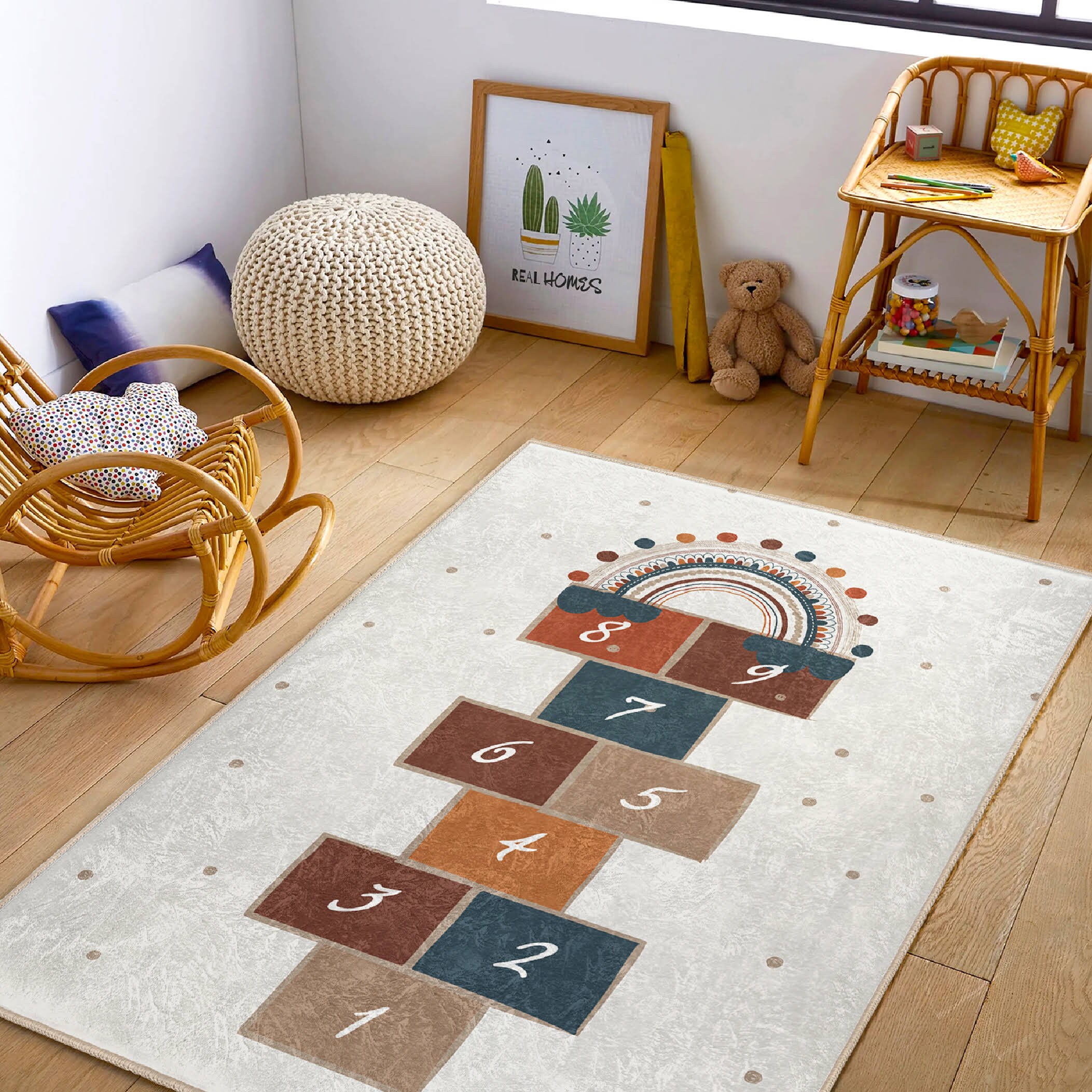 Hopscotch Game Carpetnumber Learning Rugkid's Activity ...