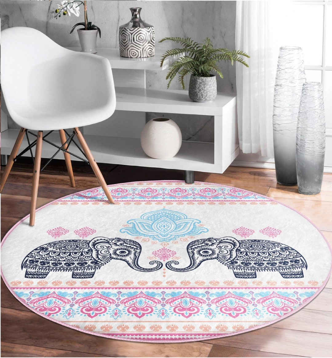 Elephant Rugmulticolored Meditation Matsafari Floor Rugsauthentic ...