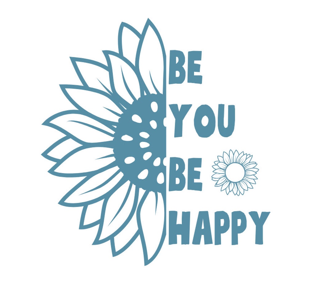 Be Happy SVG - Etsy