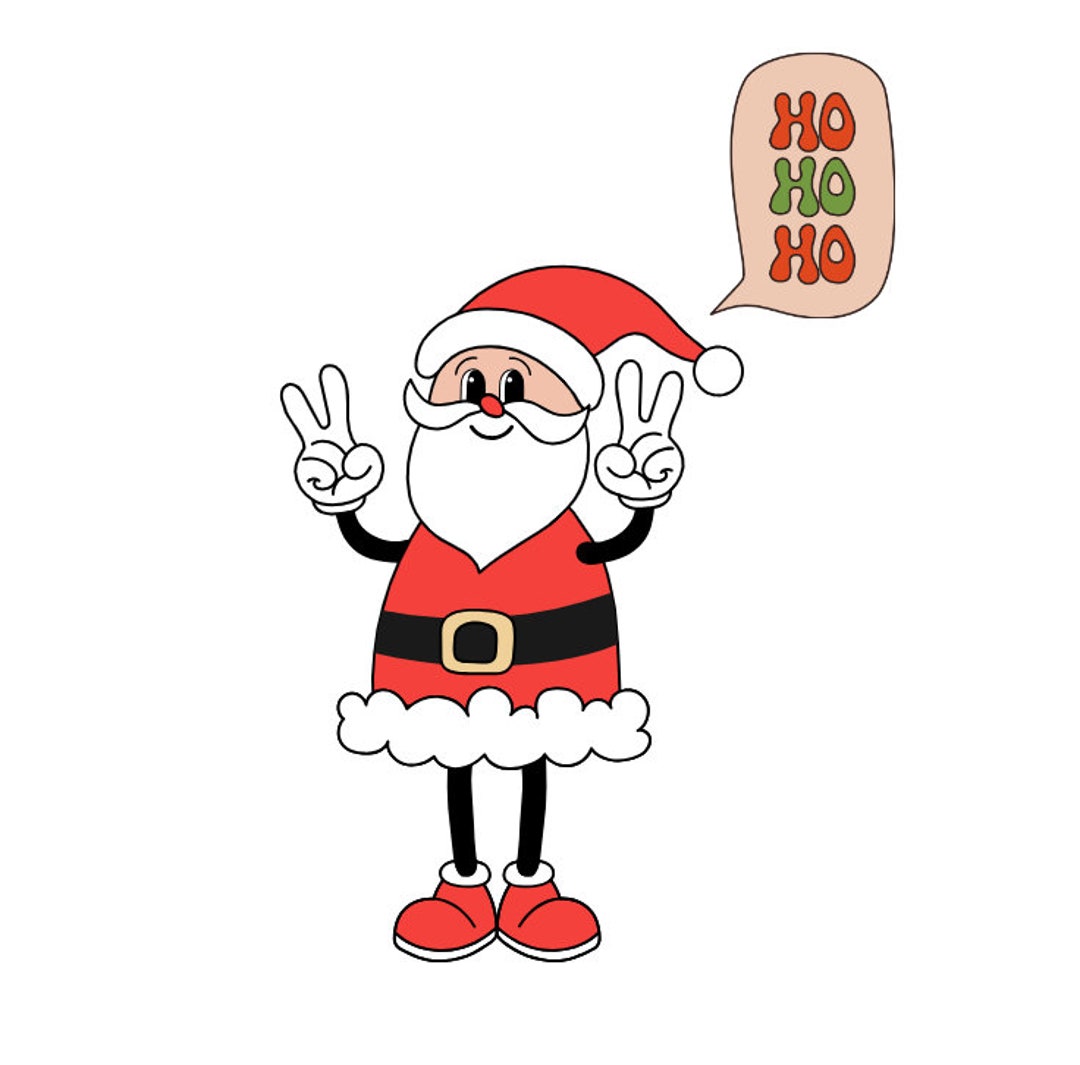 Groovy Santa SVG - Etsy