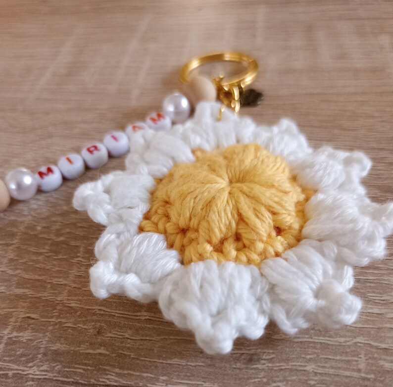 Customizable Maxi Crochet Keychain With Name - Handmade Keychain ...