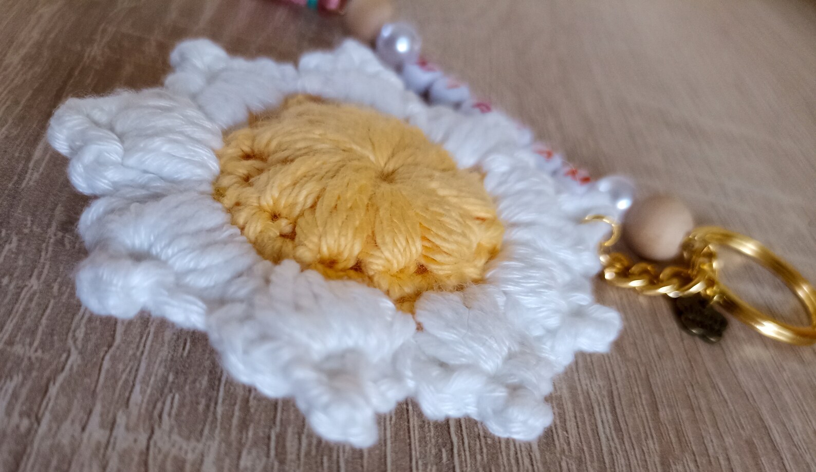 Customizable Maxi Crochet Keychain With Name - Handmade Keychain ...
