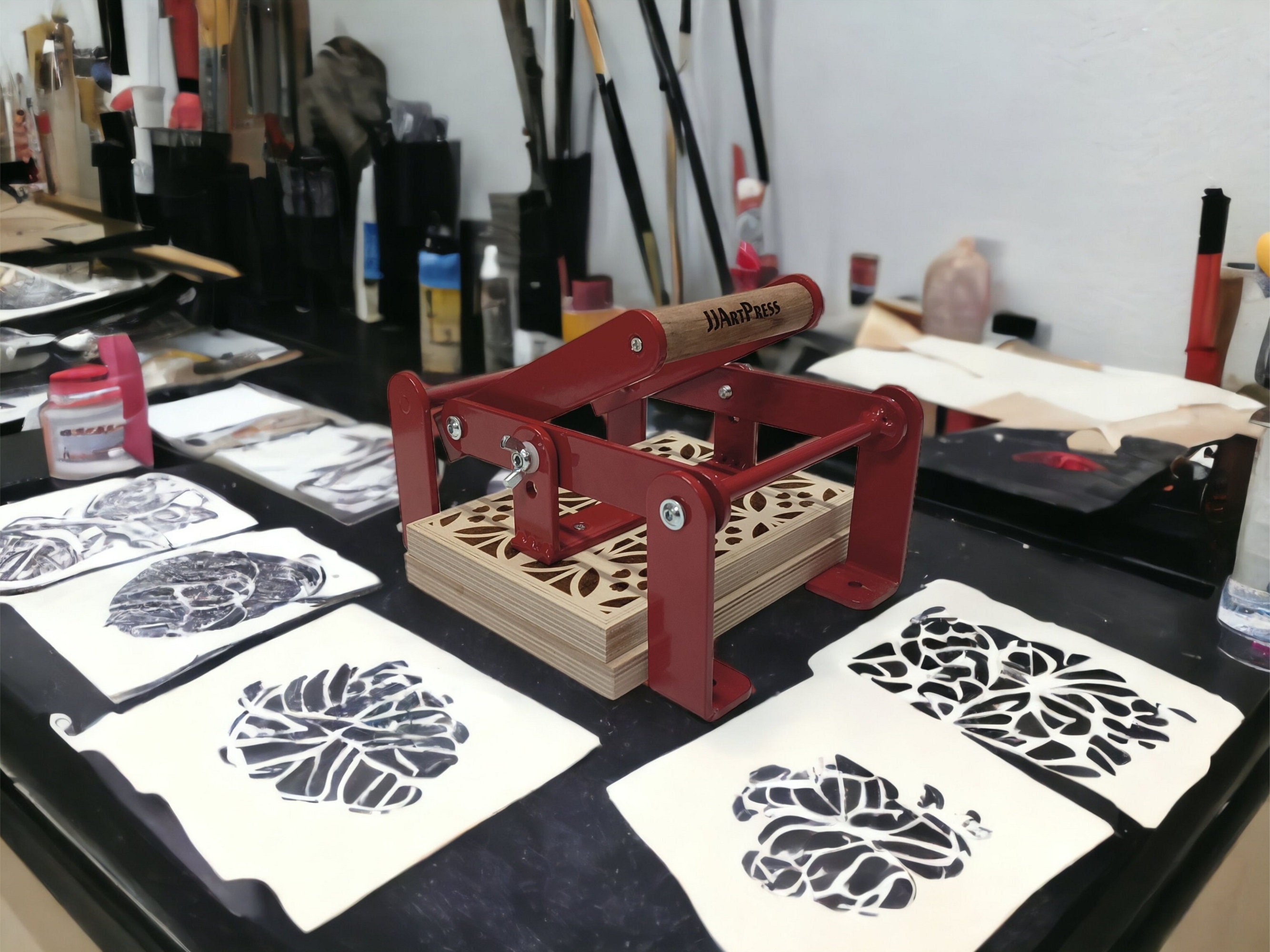 Embossing Lino Press Machine, Linocut Press, Hand Press, Printing Press ...