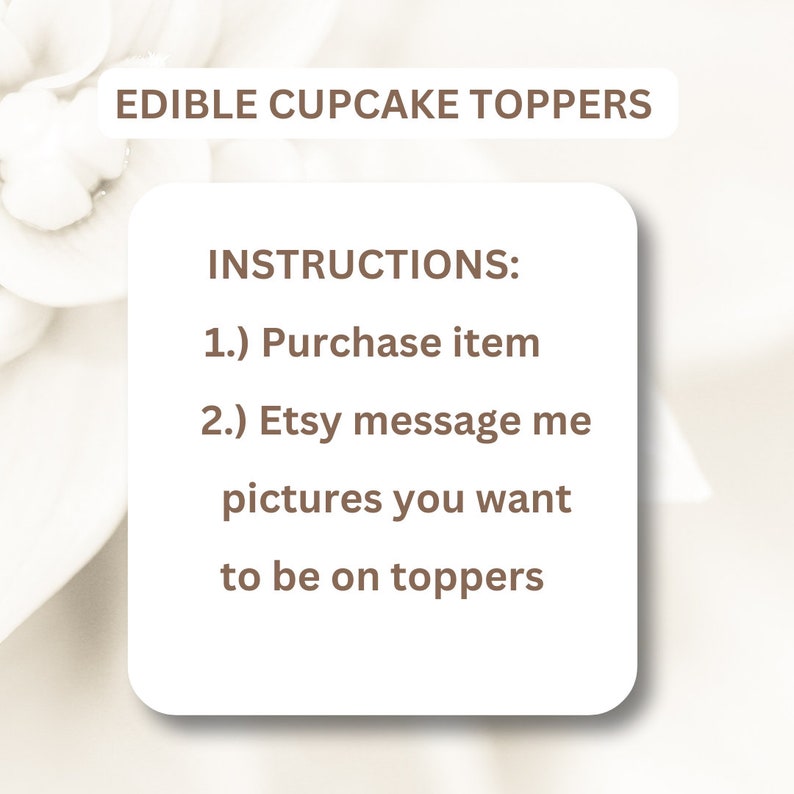 30 Custom Edible 1,5'' Cupcake Toppers - Etsy